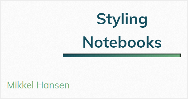 Configuring Jupyter Notebook
